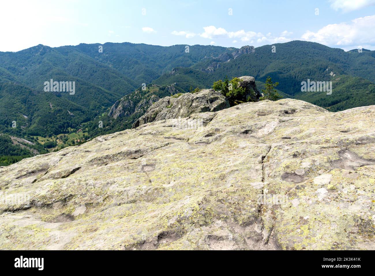 Summer view of Ancient sanctuary Belintash dedicated to the god ...