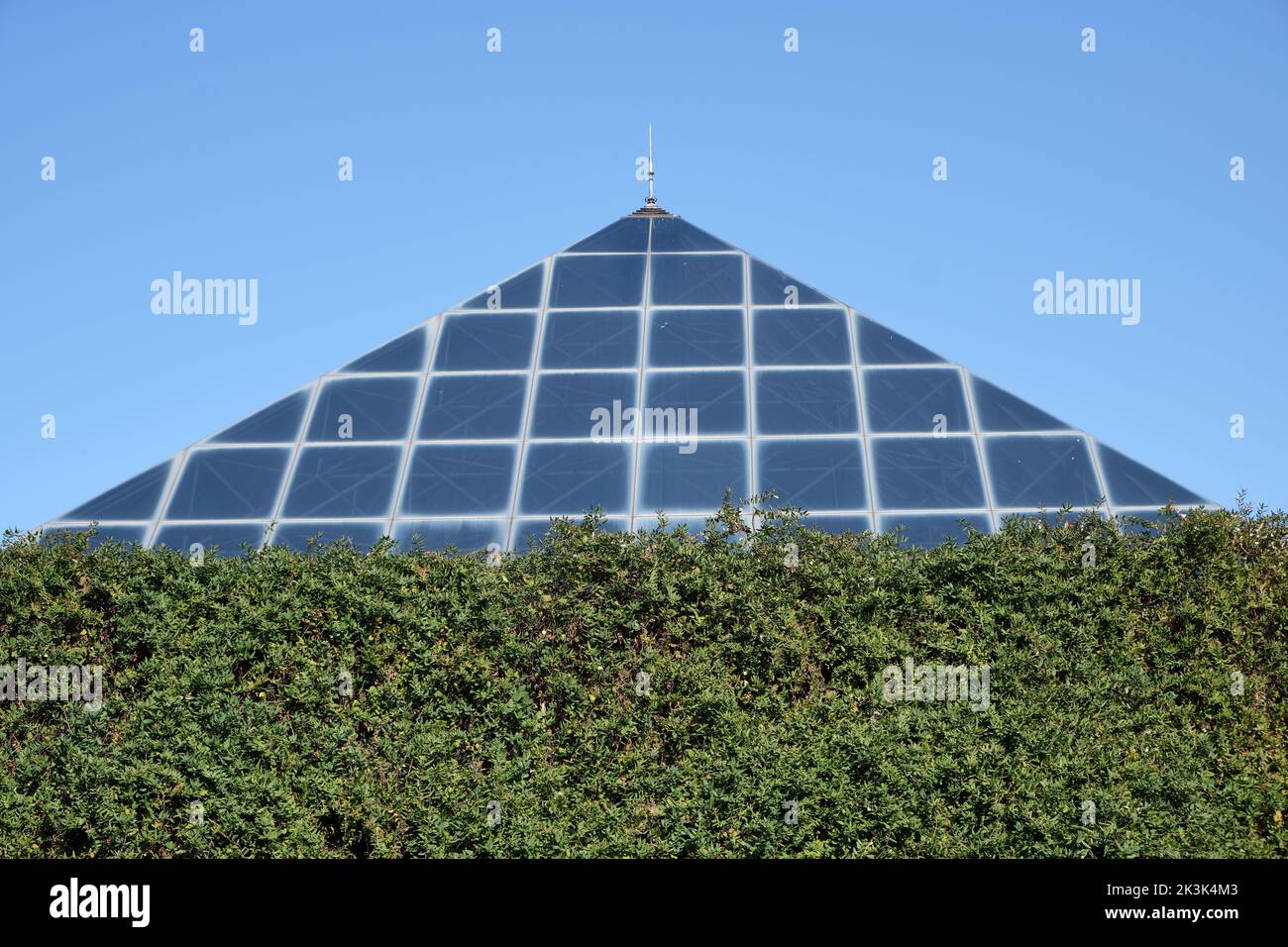 Abstract view of modern office building exterior triangle hi-res stock ...