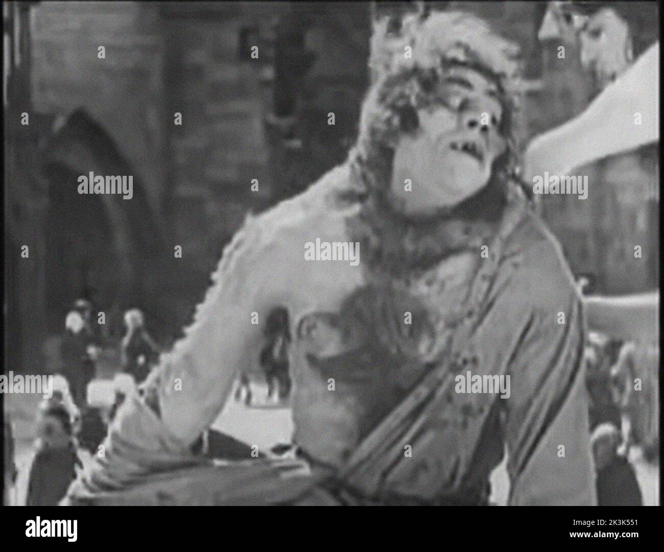 Hunchback of Notre Dame vintage still from 1923 movie Stock Photo - Alamy