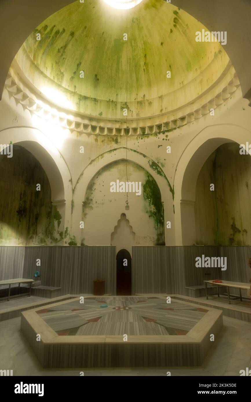 historical hammam view from inside, Turkish bath (Hamam), historical ...
