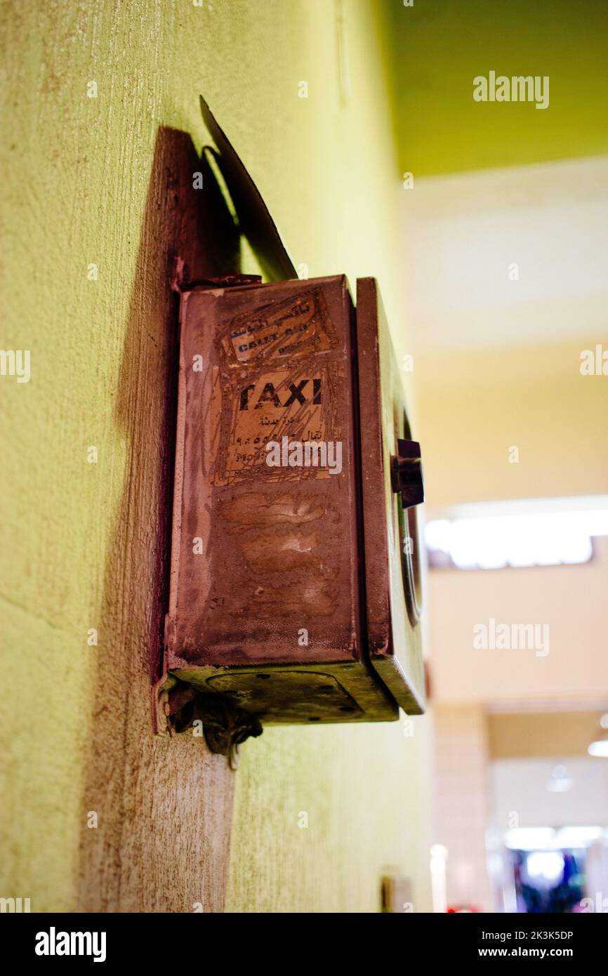 An old phone box for taxi Stock Photo - Alamy