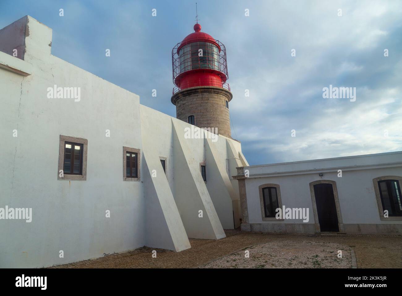 Cape St Vincent (Cabo de Sao Vicente) Lighthouse in Sagres, Portugal ...