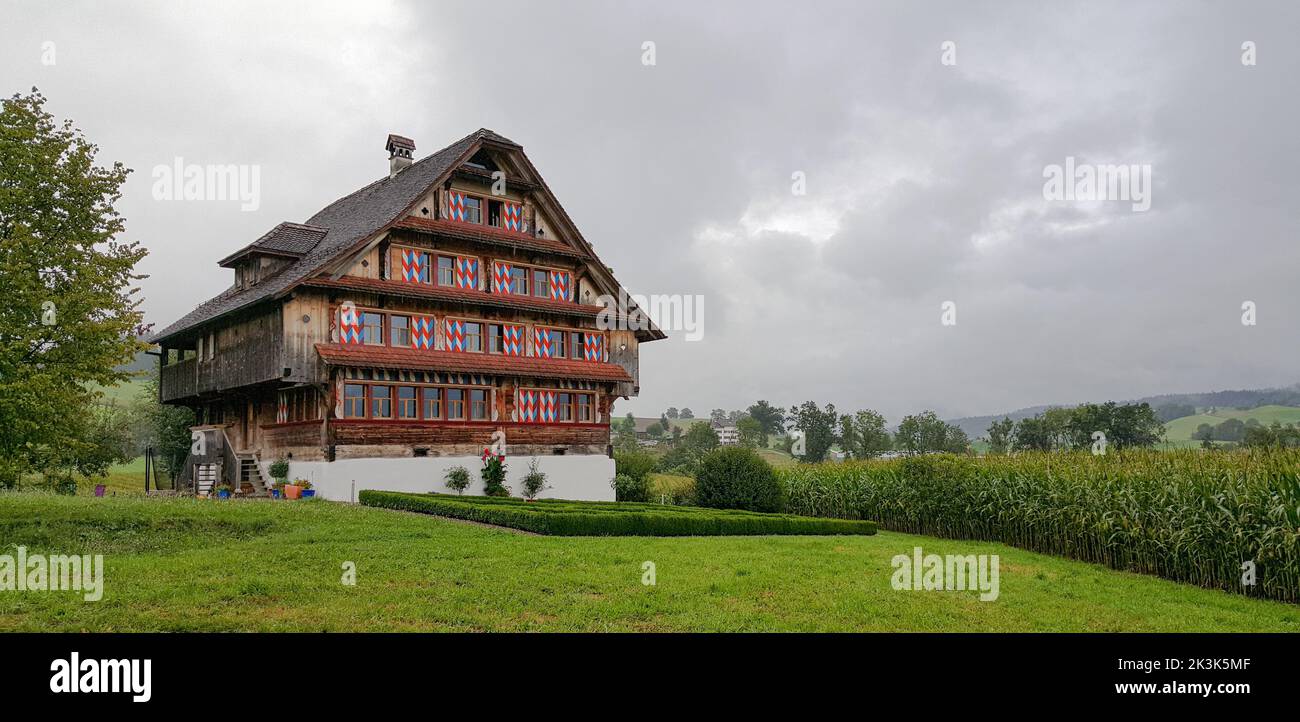 A traditional house in Switzerland countryside Stock Photo - Alamy