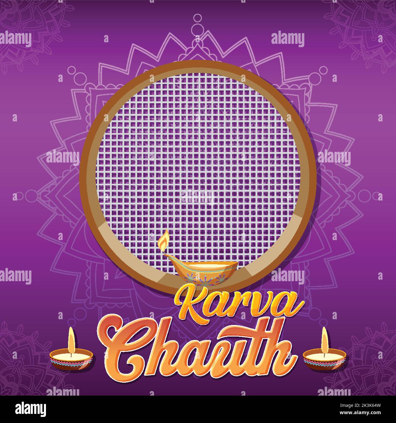 Happy Karva Chauth Poster Design illustration Stock Vector Image & Art ...