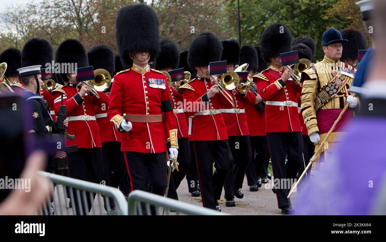Queen Elizabeth II funeral September 19 2022, Long Walk Windsor ...