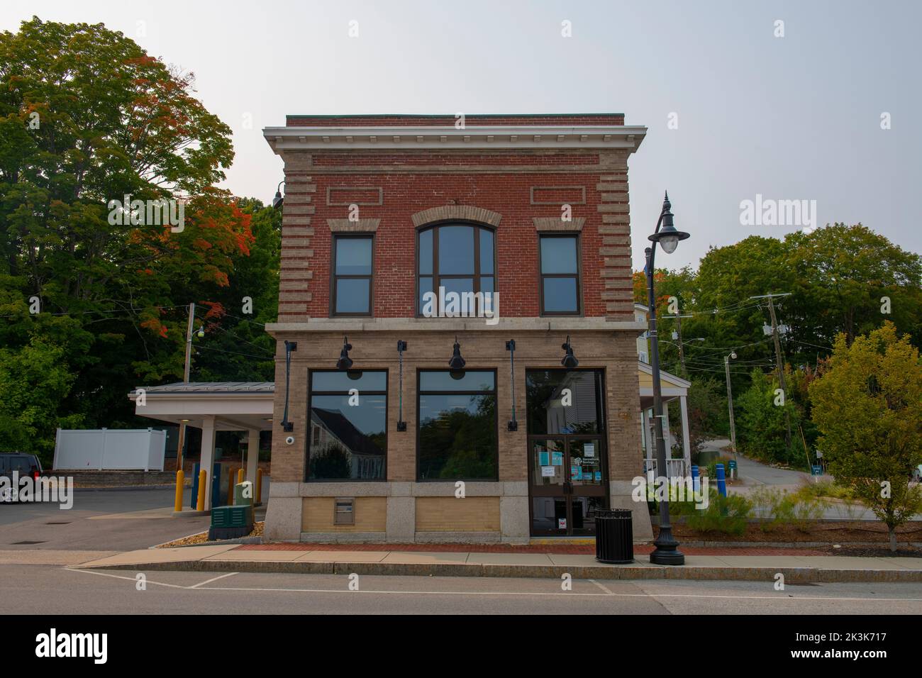 Historic commercial building on Main Street in historic town center of ...