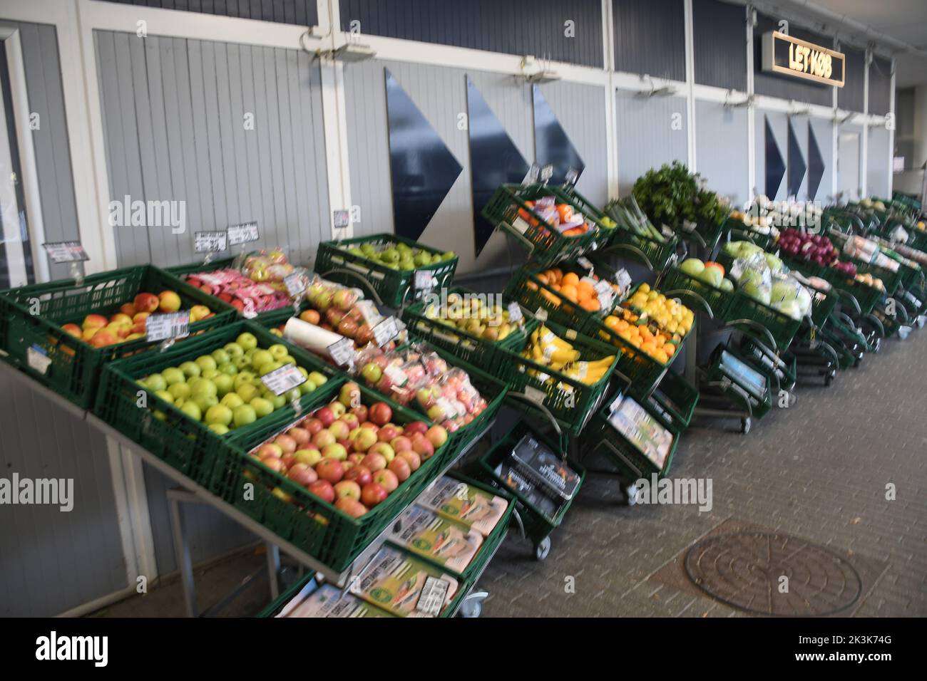 Copenhagen /Denmark/27 September 2022/Grocery store high inflations and ...