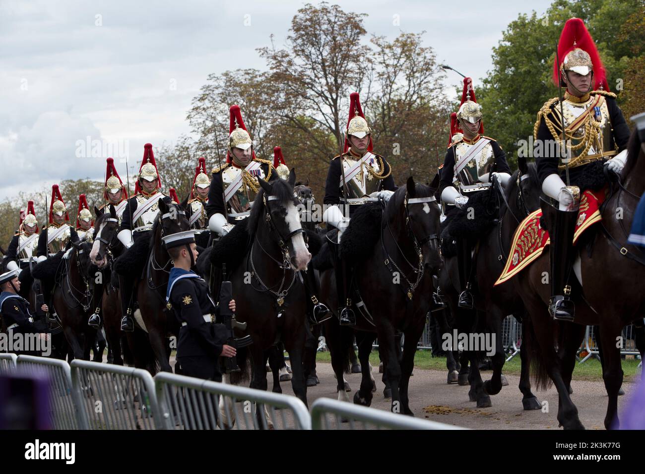 Queen Elizabeth II funeral September 19 2022, Long Walk Windsor ...