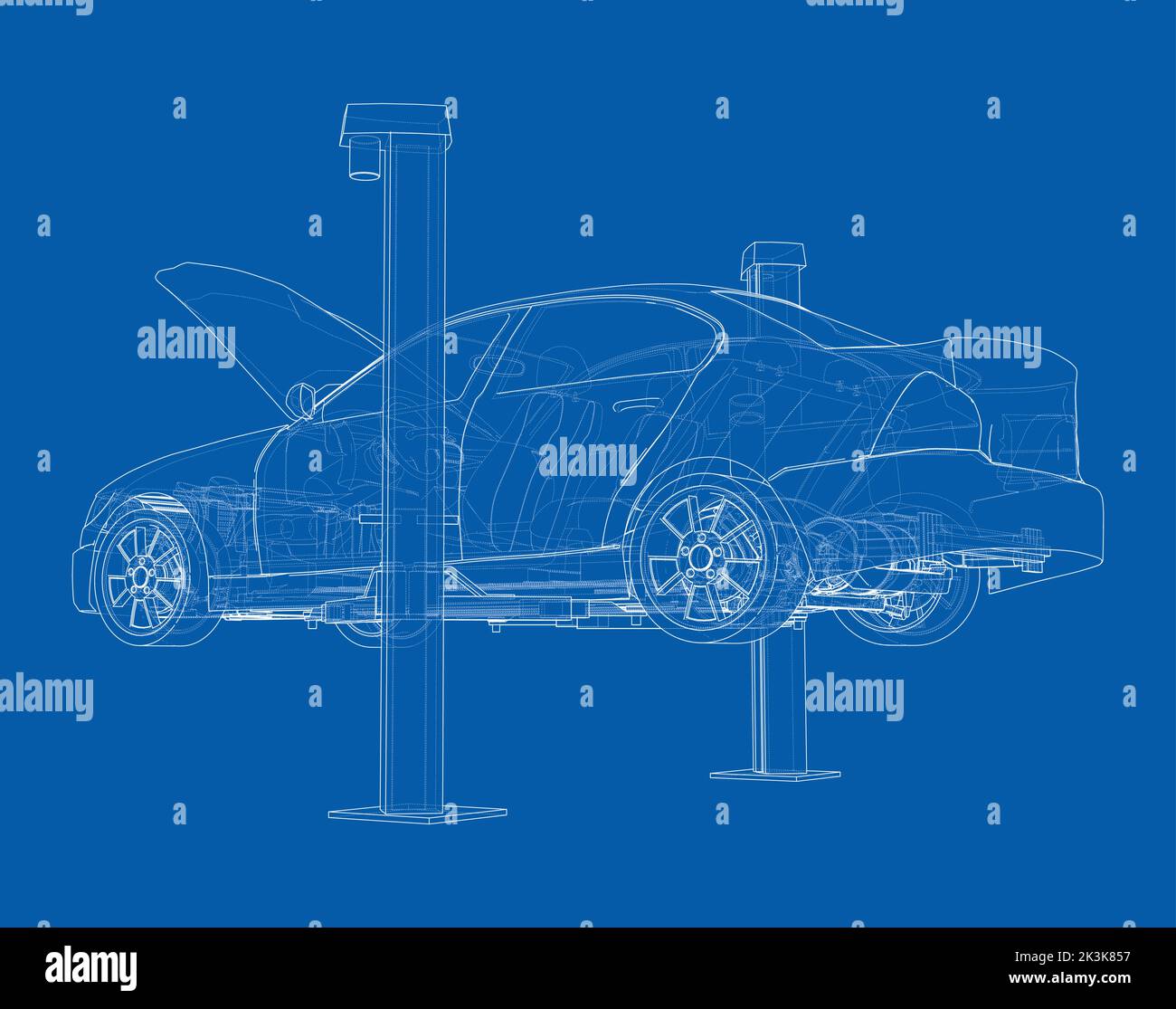 Electro car station garage Stock Vector Images - Alamy