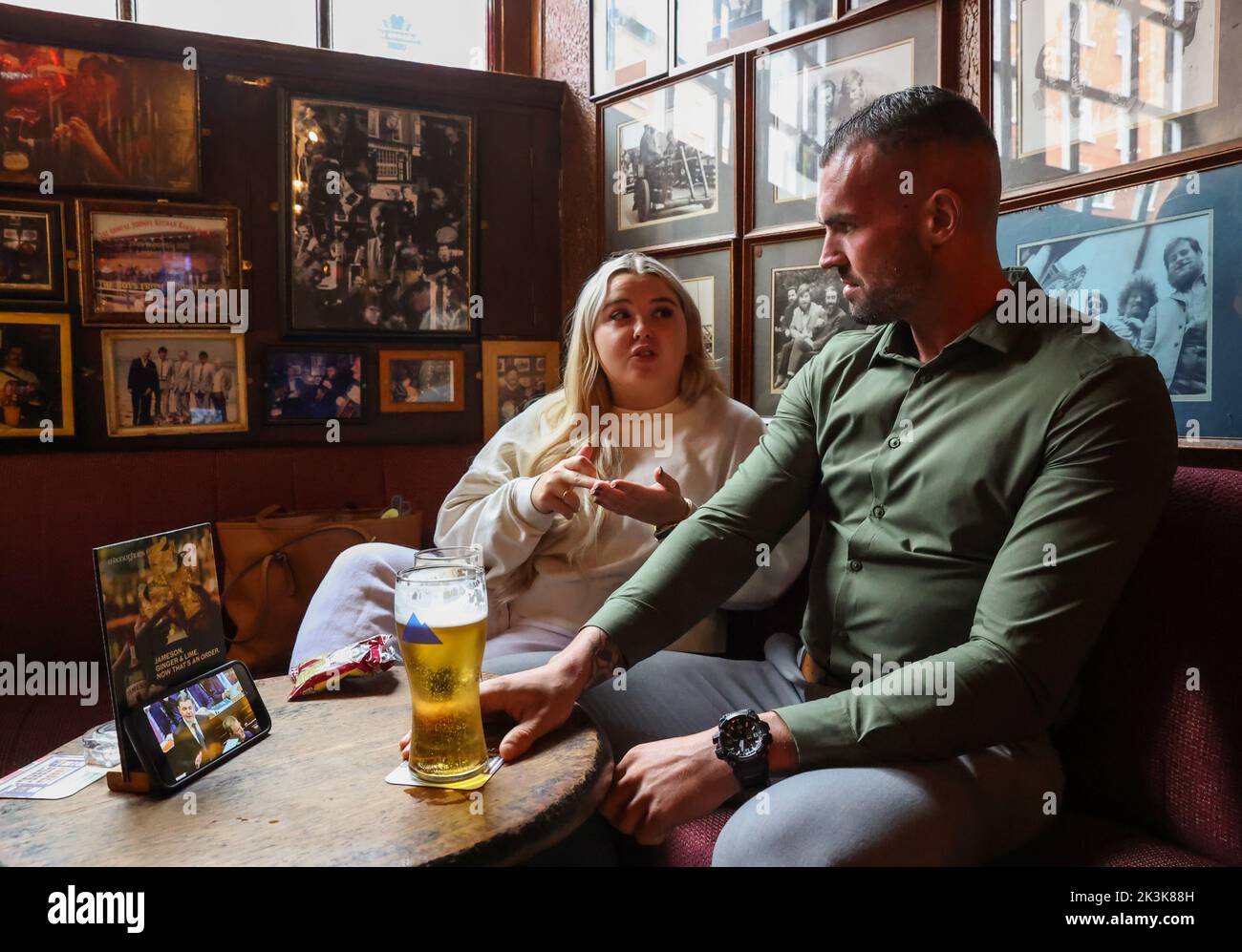 Naoise Hennigan (left) and Alan Foody in O'Donoghues Bar, Dublin on the ...