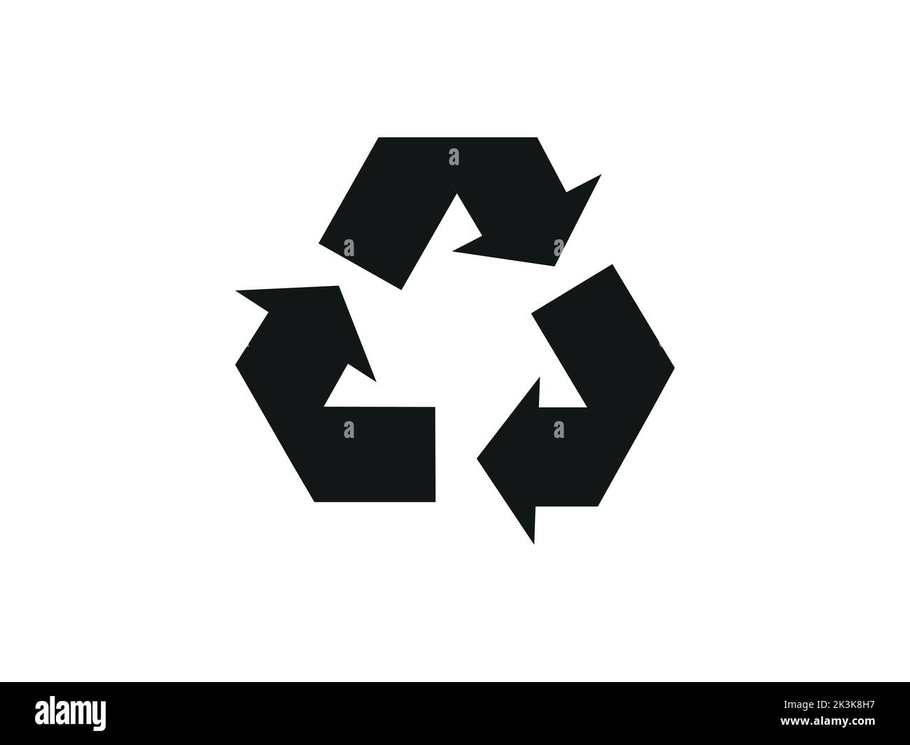Recycling Symbol On An Isolated Background Mobius Tape Special Icon For Sorting And Recycling