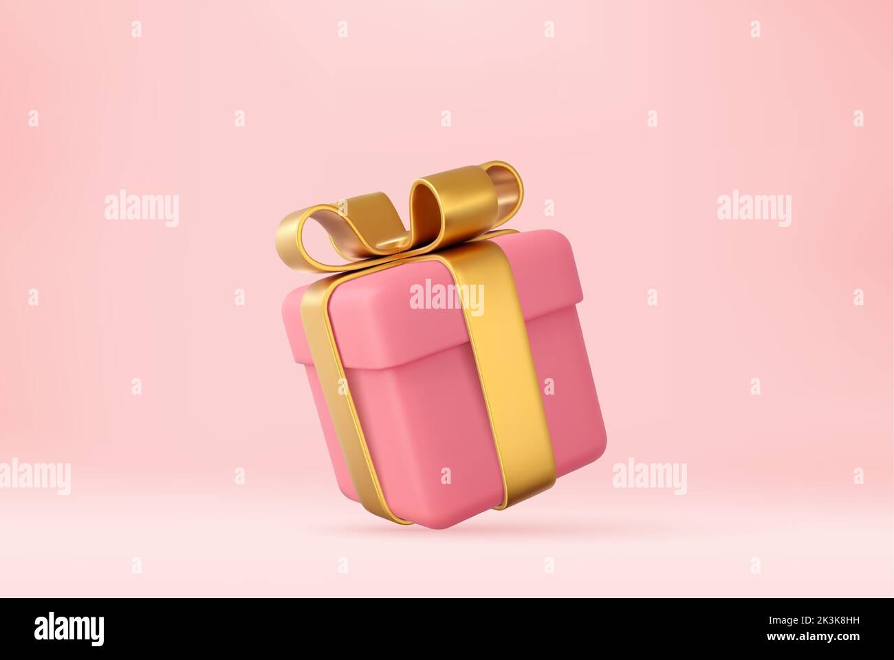 Falling pink gift box Stock Vector Images - Alamy