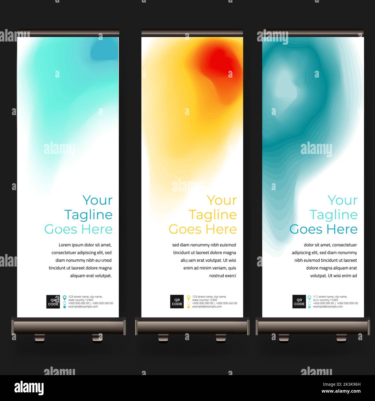 banner abstract topography design gradient layer color collection ...