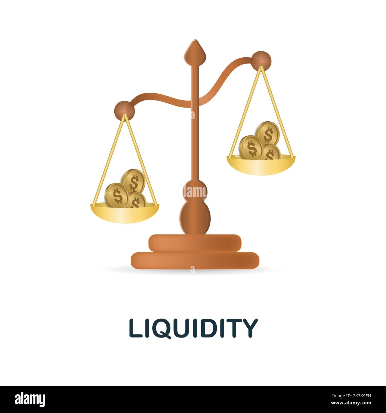 Liquidity icon. 3d illustration from crowdfunding collection. Creative ...