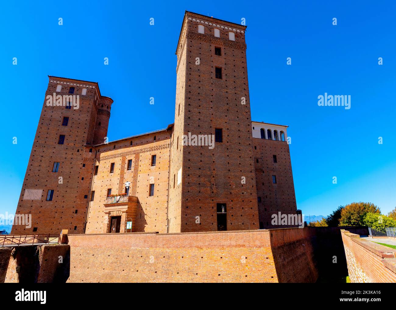 The Fossano Castle or Castle of the Princes of Acaja, province of Cuneo ...
