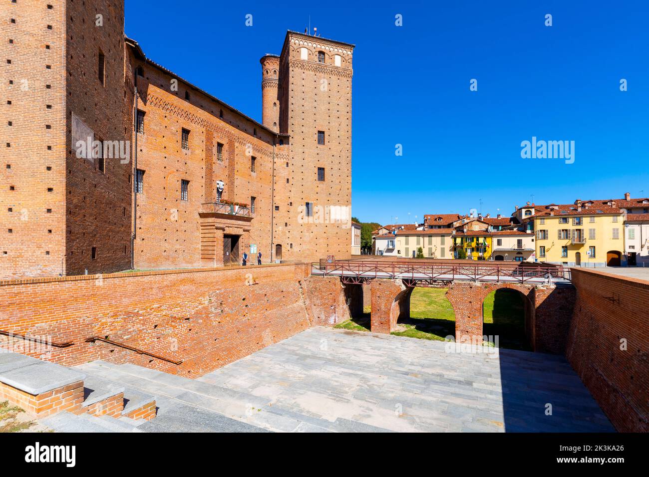 The Fossano Castle or Castle of the Princes of Acaja, province of Cuneo ...