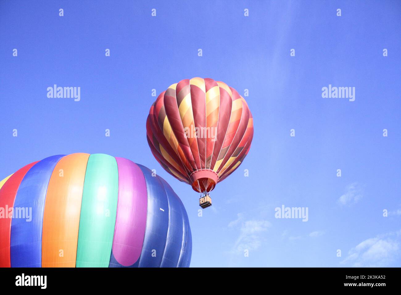 Hot Air Balloon Rising Stock Photo - Alamy