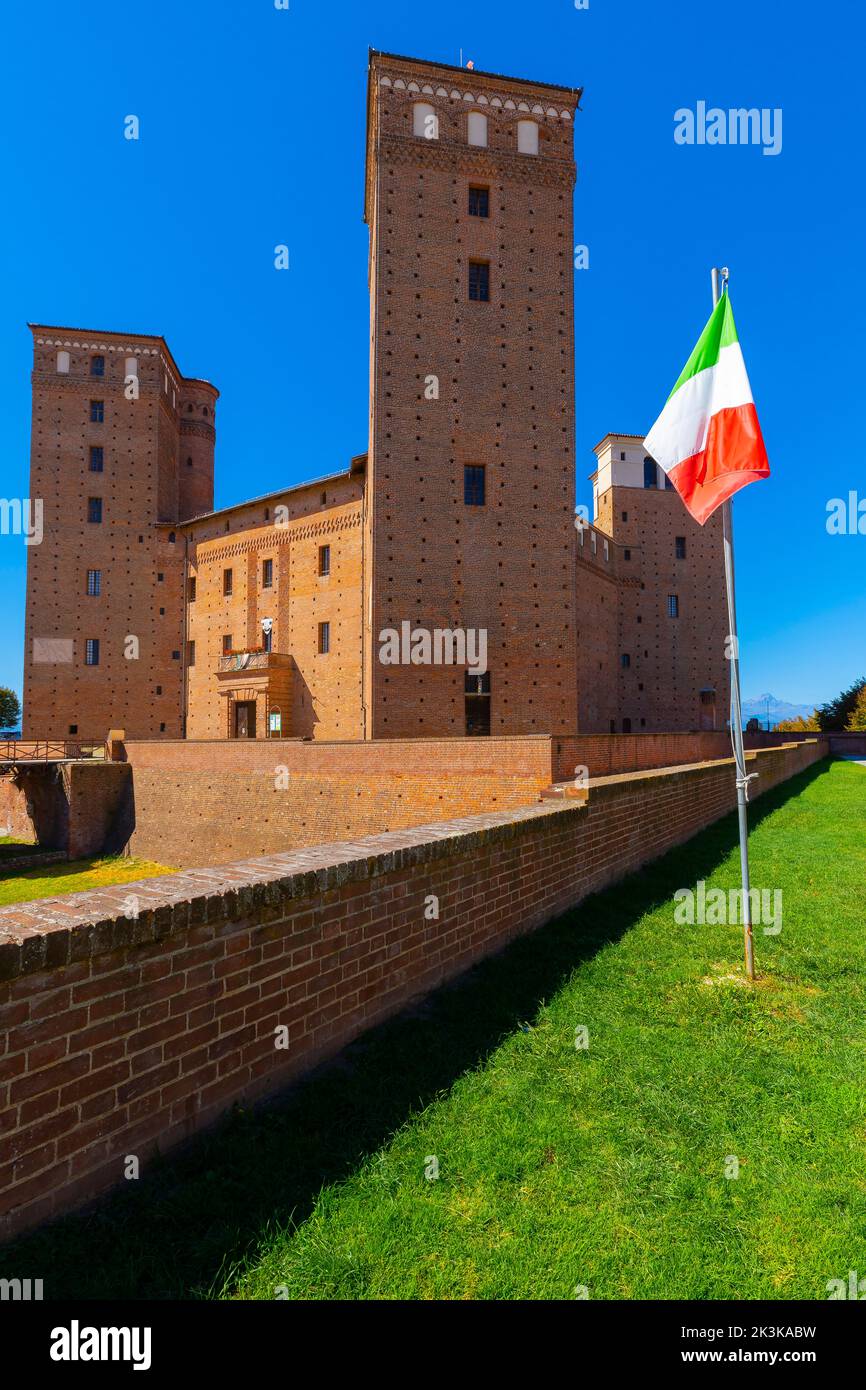 The Fossano Castle or Castle of the Princes of Acaja, province of Cuneo ...