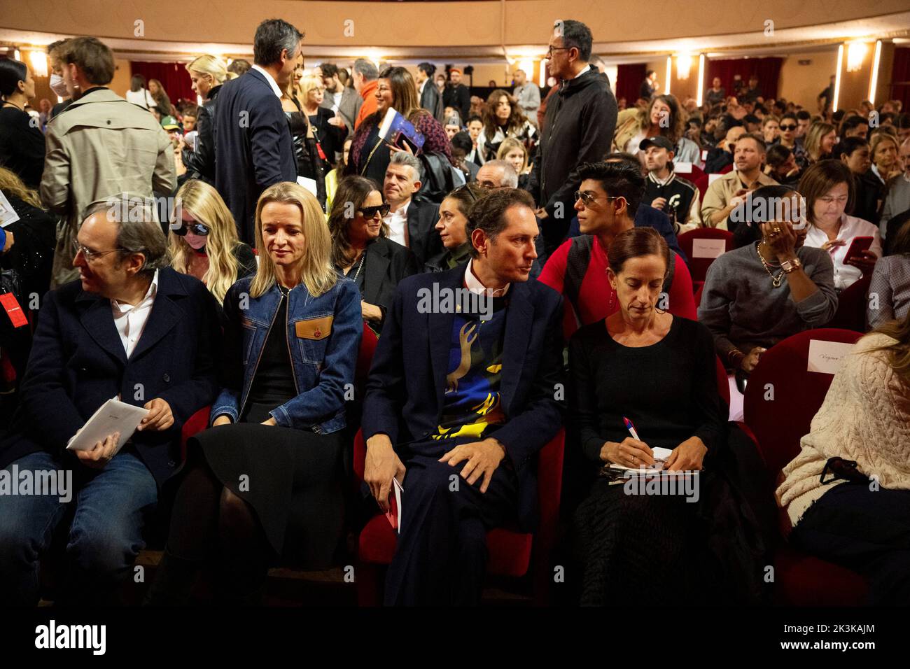 Milan, Italy, 25/09/2022, ? , Delphine Arnault, , John Elkann , Milan ...