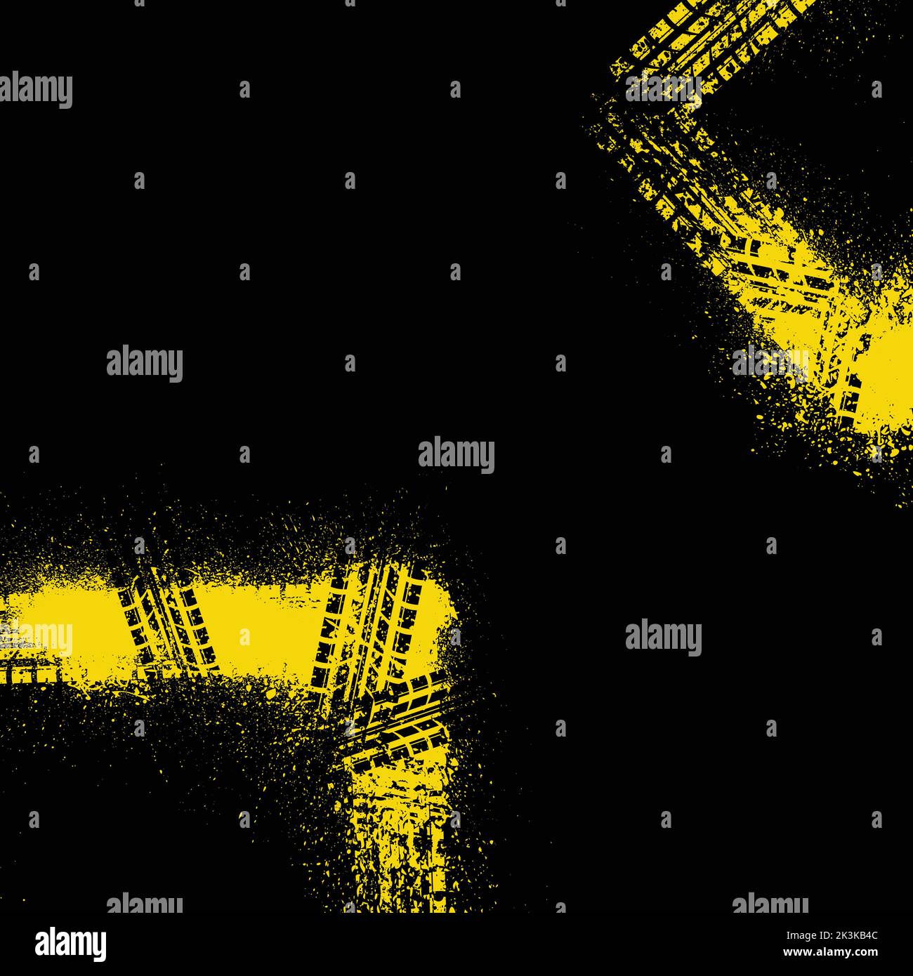 Grunge black tire track rectangle background Stock Vector Image & Art ...