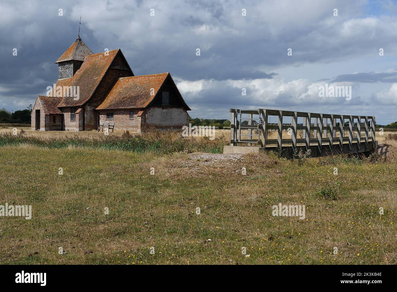 St Thomas Becket Church Romney Marsh Kent uk Stock Photo - Alamy
