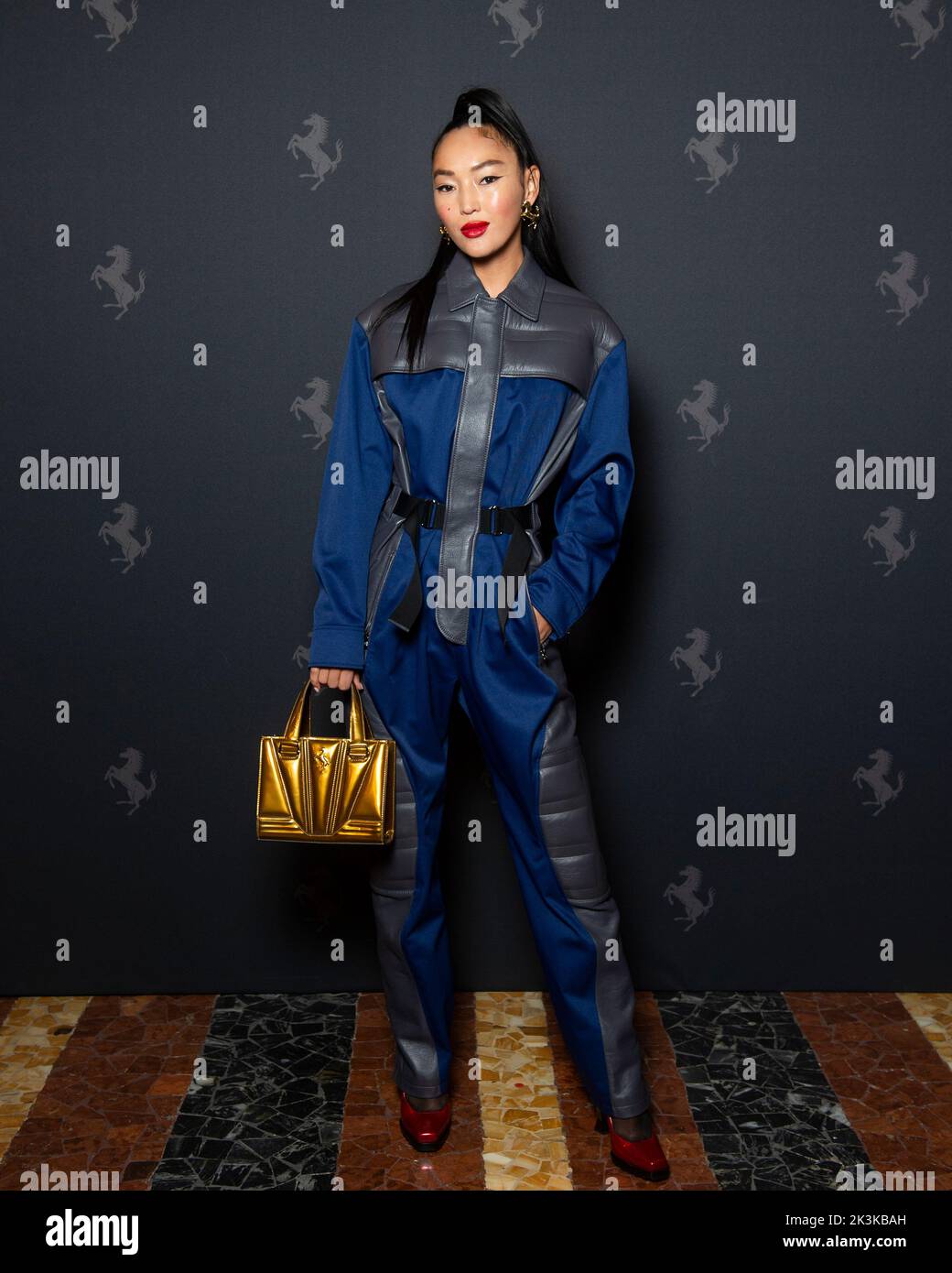 Korlan Madi Milan Fashion Week - Women S/S 2023 Ferrari Fashion Show ...