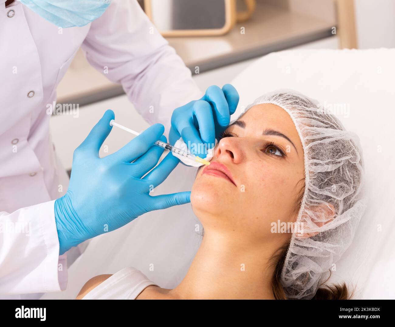 Facial injections hi-res stock photography and images - Alamy