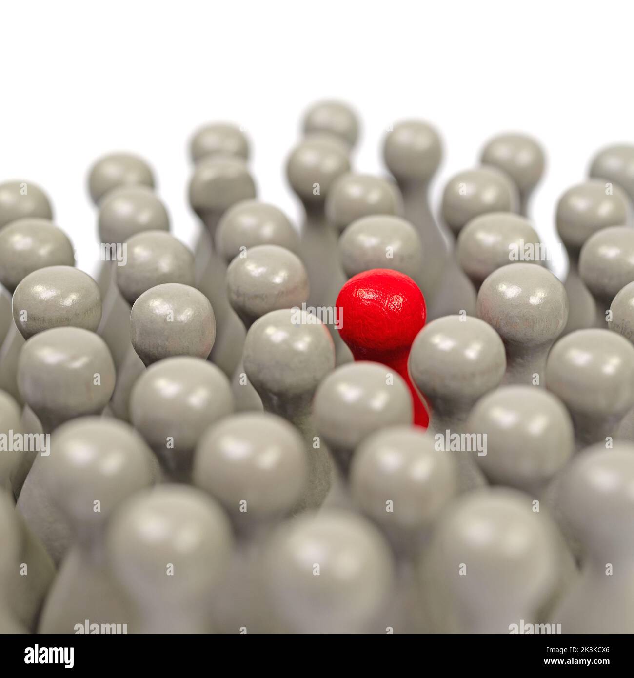 Outsider, conspicuous in the crowd Stock Photo - Alamy