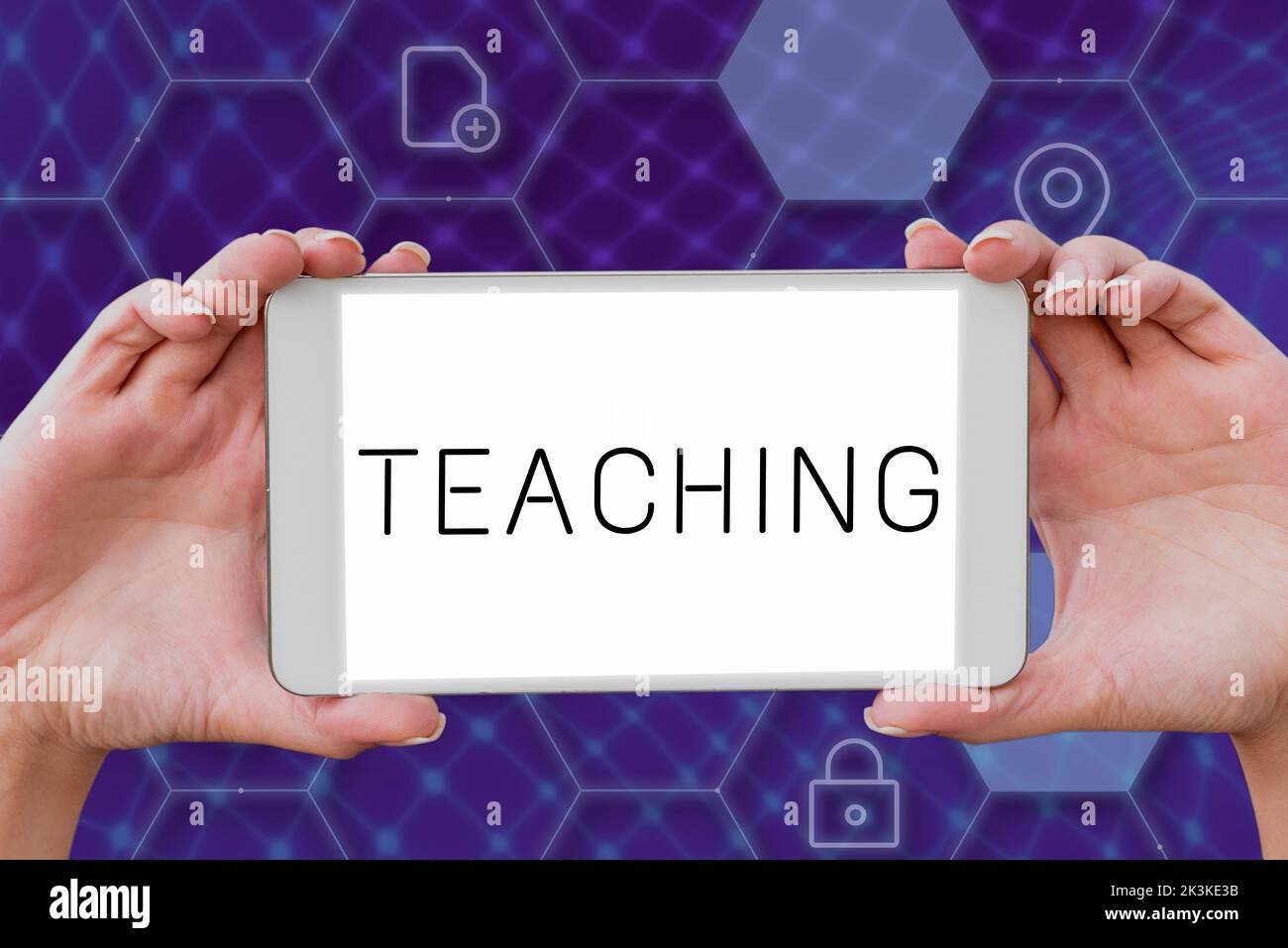 Conceptual Display Teaching Business Concept Act Of Giving Information Explaining One Subject