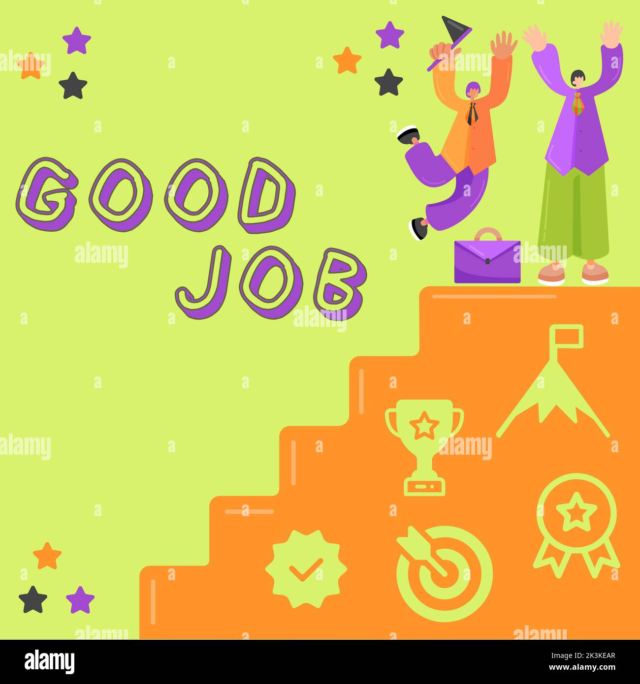 Handwriting text Good Job, Business concept encourage someone for his ...