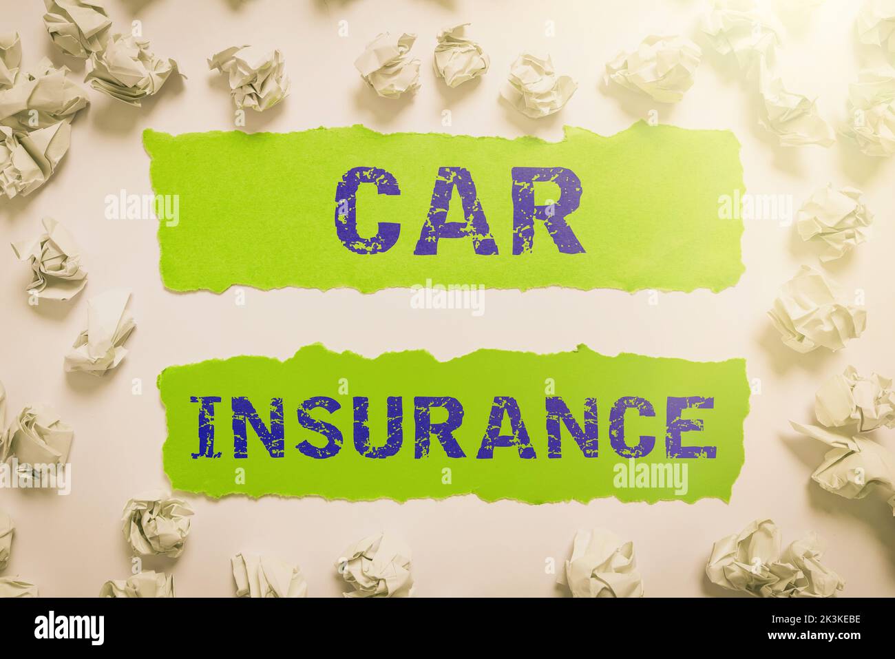 Text caption presenting Car Insurance, Business concept Accidents ...