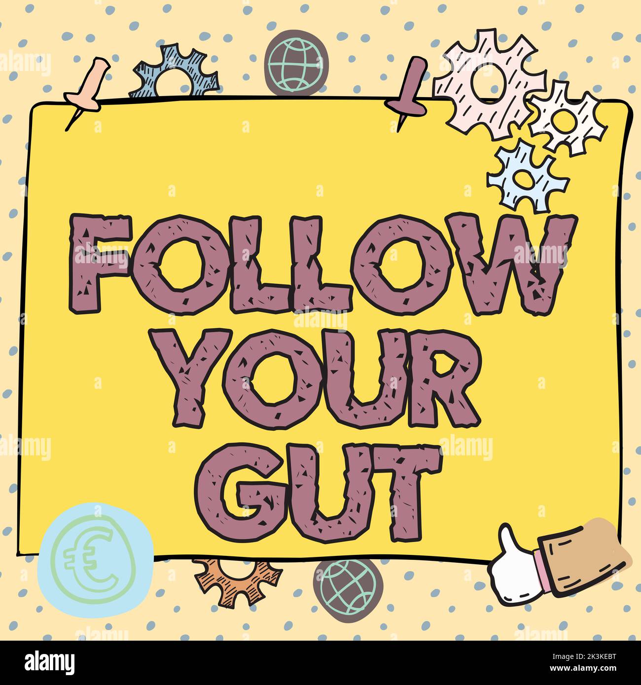 Sign displaying Past Now Future, Concept meaning Listen to intuition ...