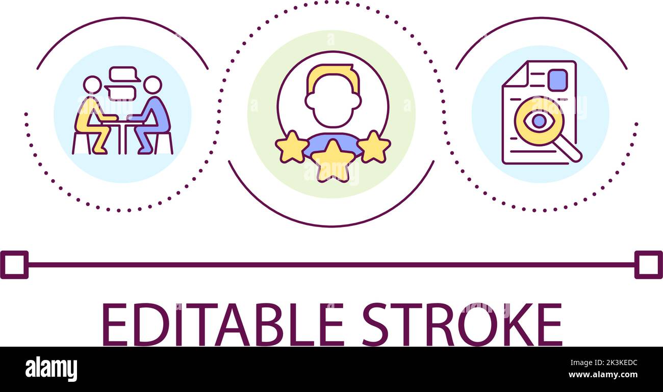 Talent search recruitment loop concept icon Stock Vector Image & Art ...