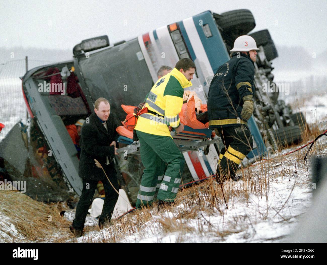 A serious bus accident occurred at half past two on Friday afternoon on ...