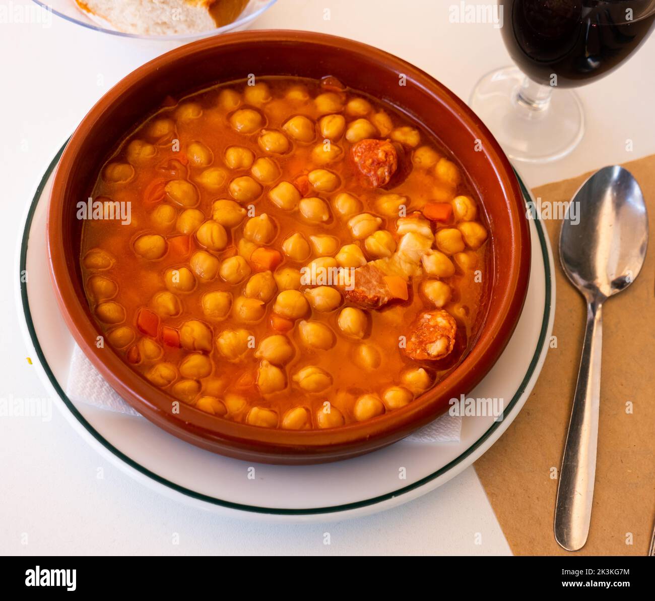 Dish chickpeas a la Riohana Stock Photo - Alamy