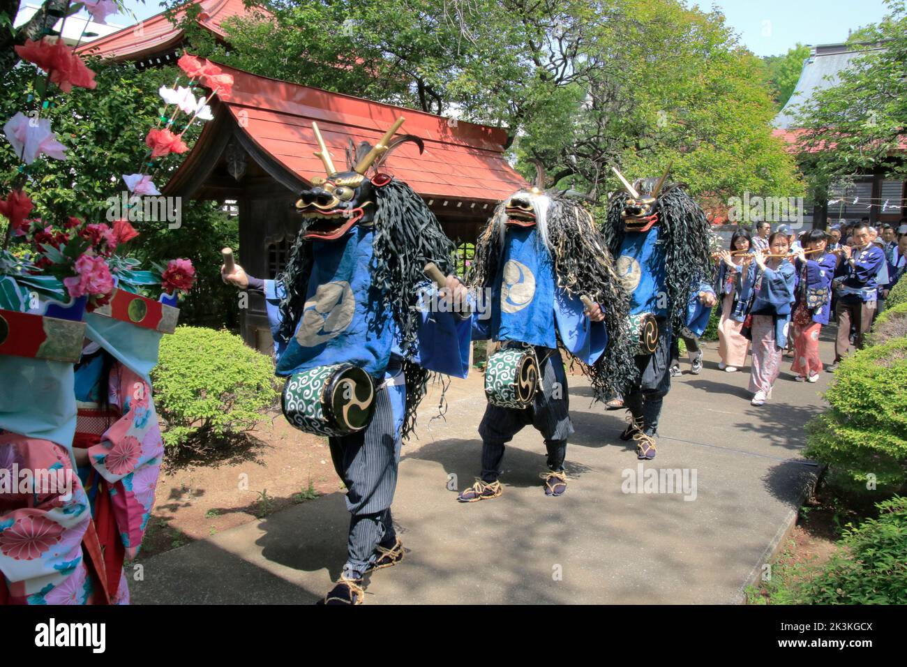 Yokonakaba Shishimai Dance Festival Musashi-Murayama Tokyo Japan Stock Photo - Alamy