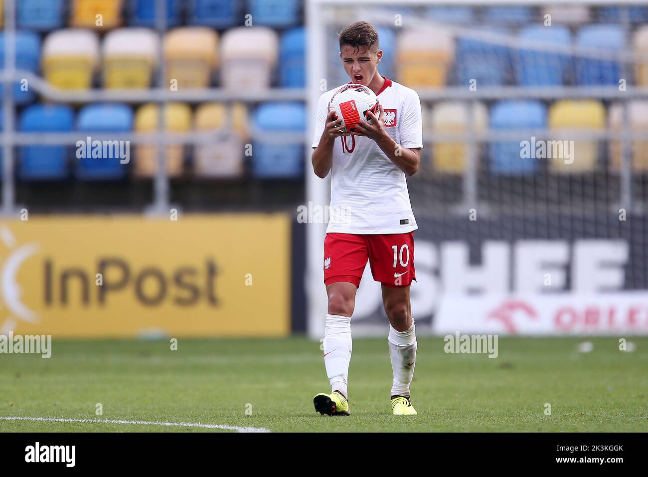 Kacper Urbanski during the UEFA European Under-19 Championship qualifying competition match ...