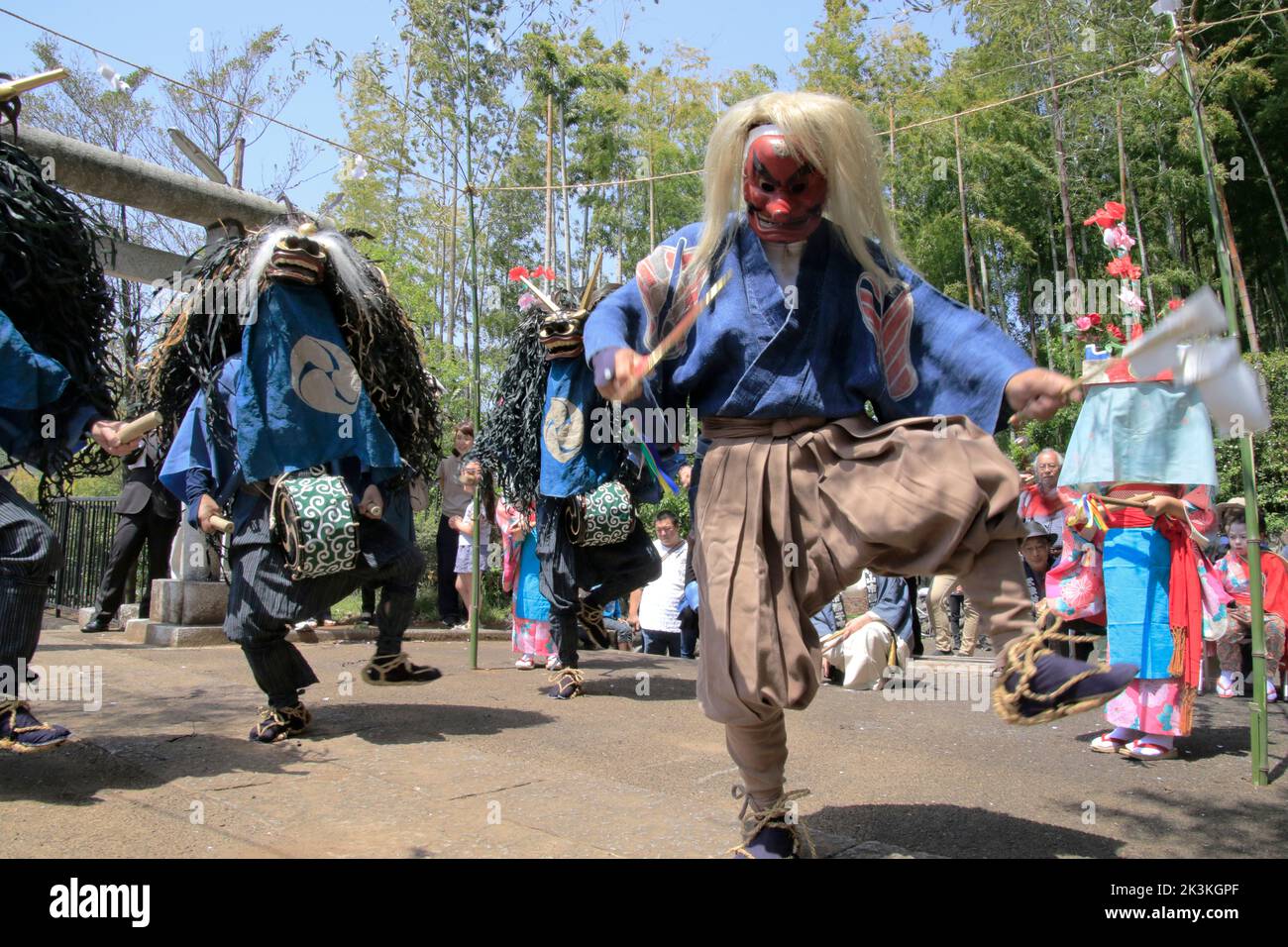 Yokonakaba Shishimai Dance Festival Musashi-Murayama Tokyo Japan Stock ...