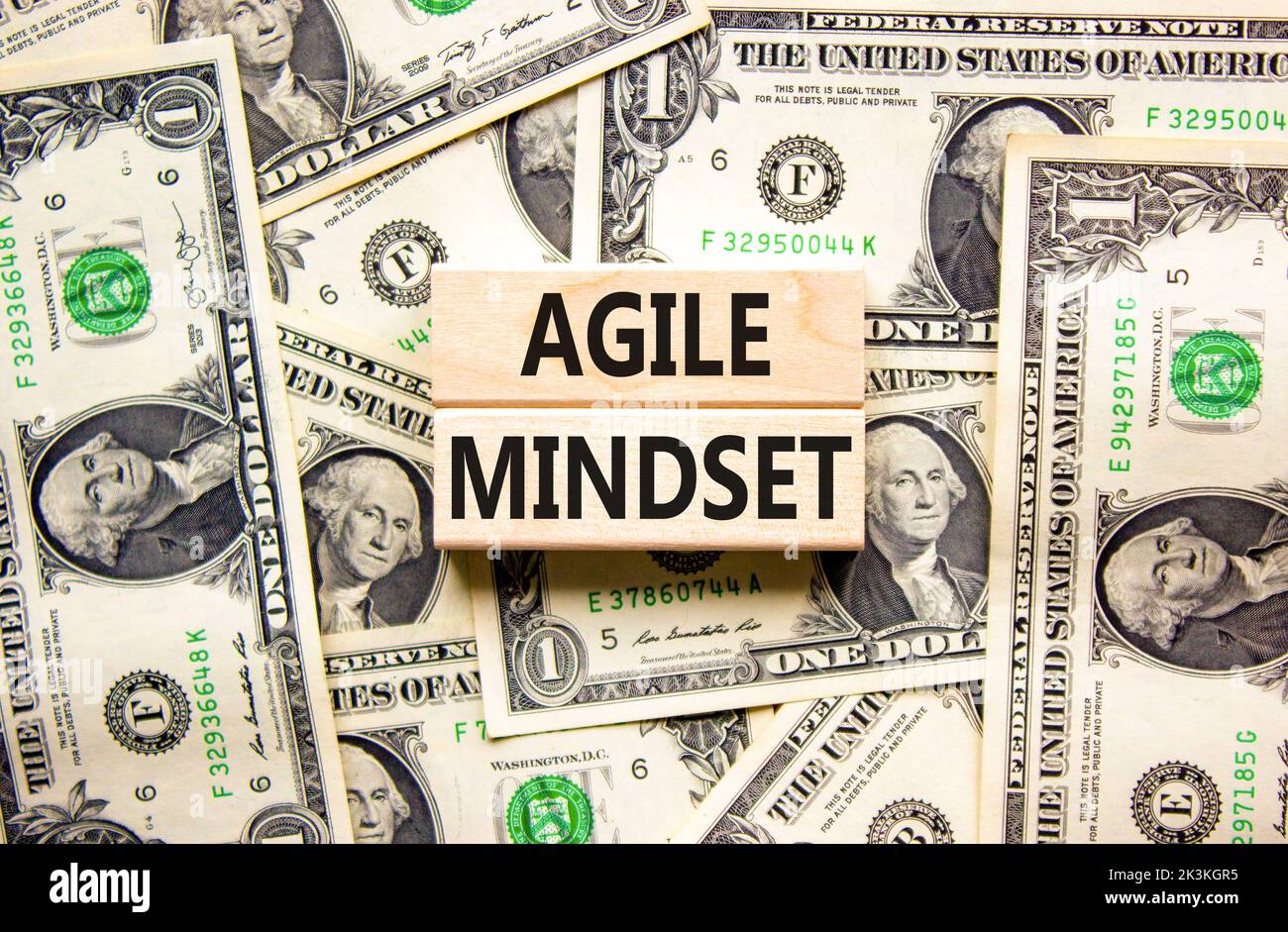 Agile mindset symbol. Concept words Agile mindset on wooden blocks ...