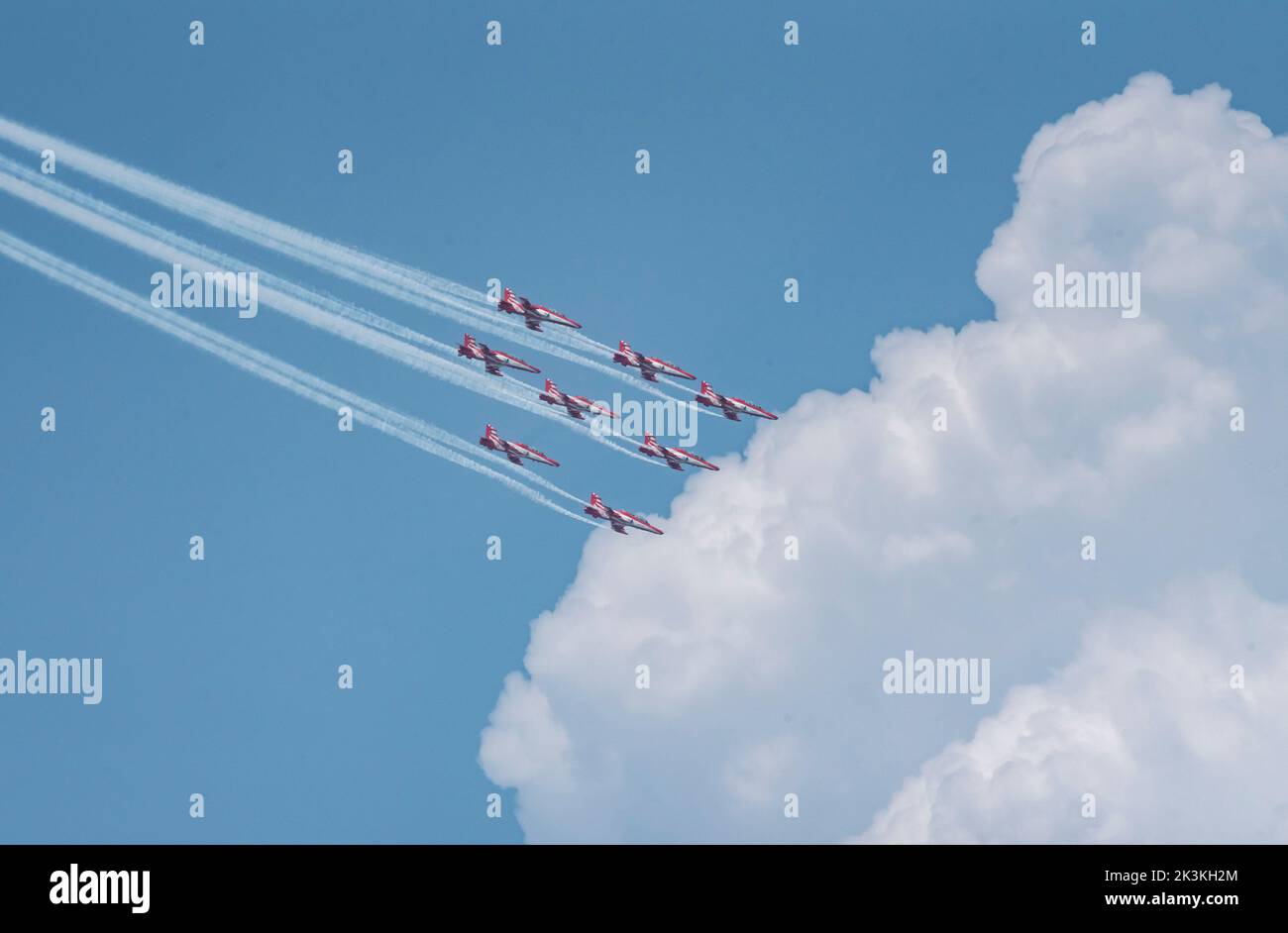 GUWAHATI, INDIA - SEPTEMBER 27: Indian Air Force (IAF) Suryakiran ...