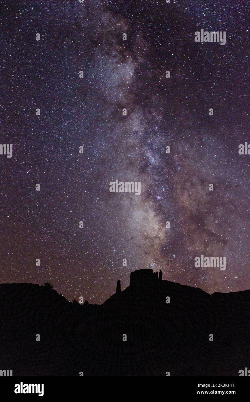 The Milky Way Galaxy over the Castelton Tower, left, & the Rectory ...