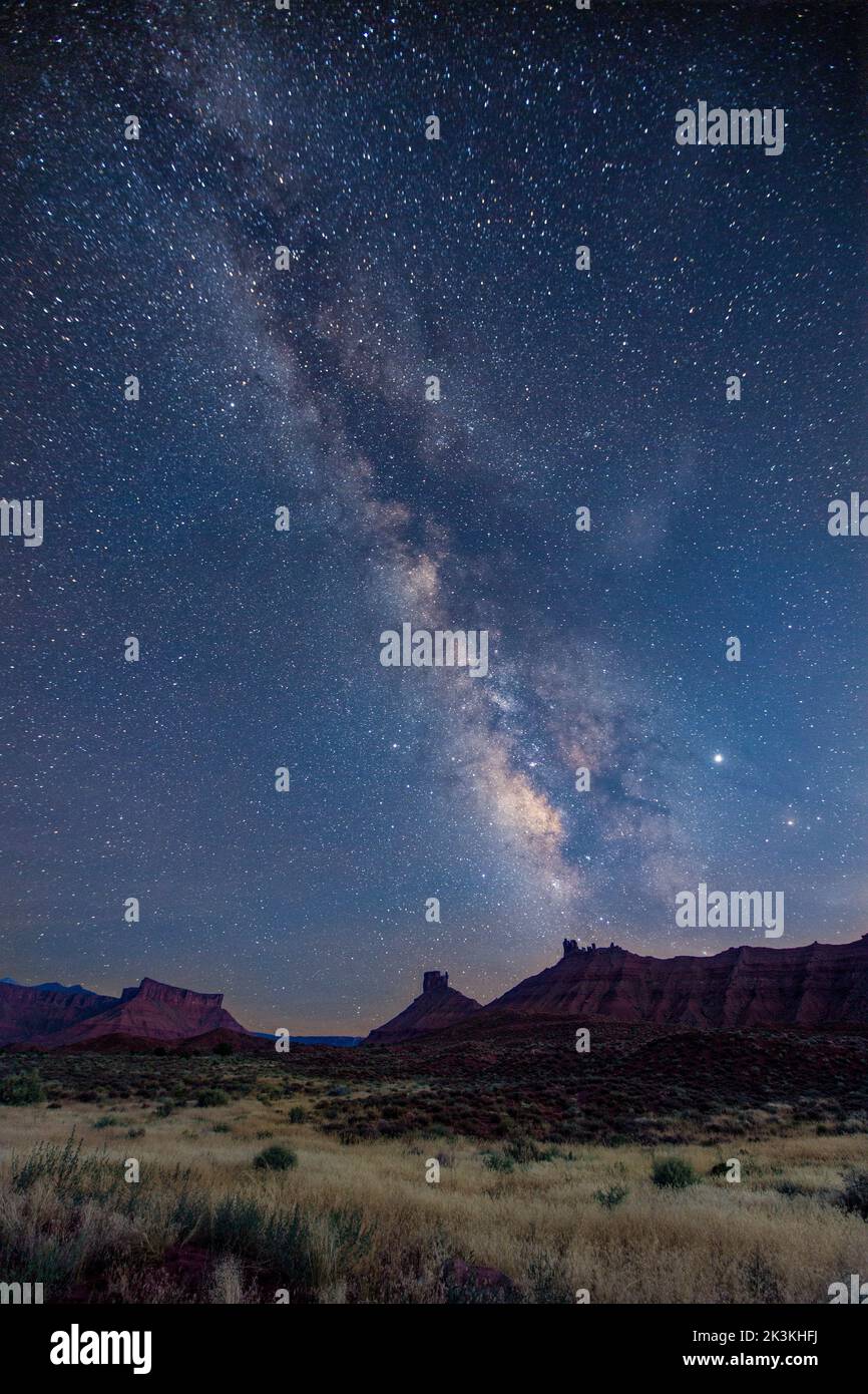 The Milky Way Galaxy over Professor Valley and the Mother Superior and ...