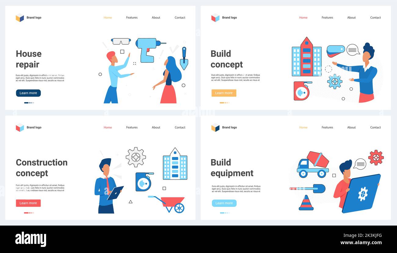 Renovation house vector Stock Vector Images - Alamy