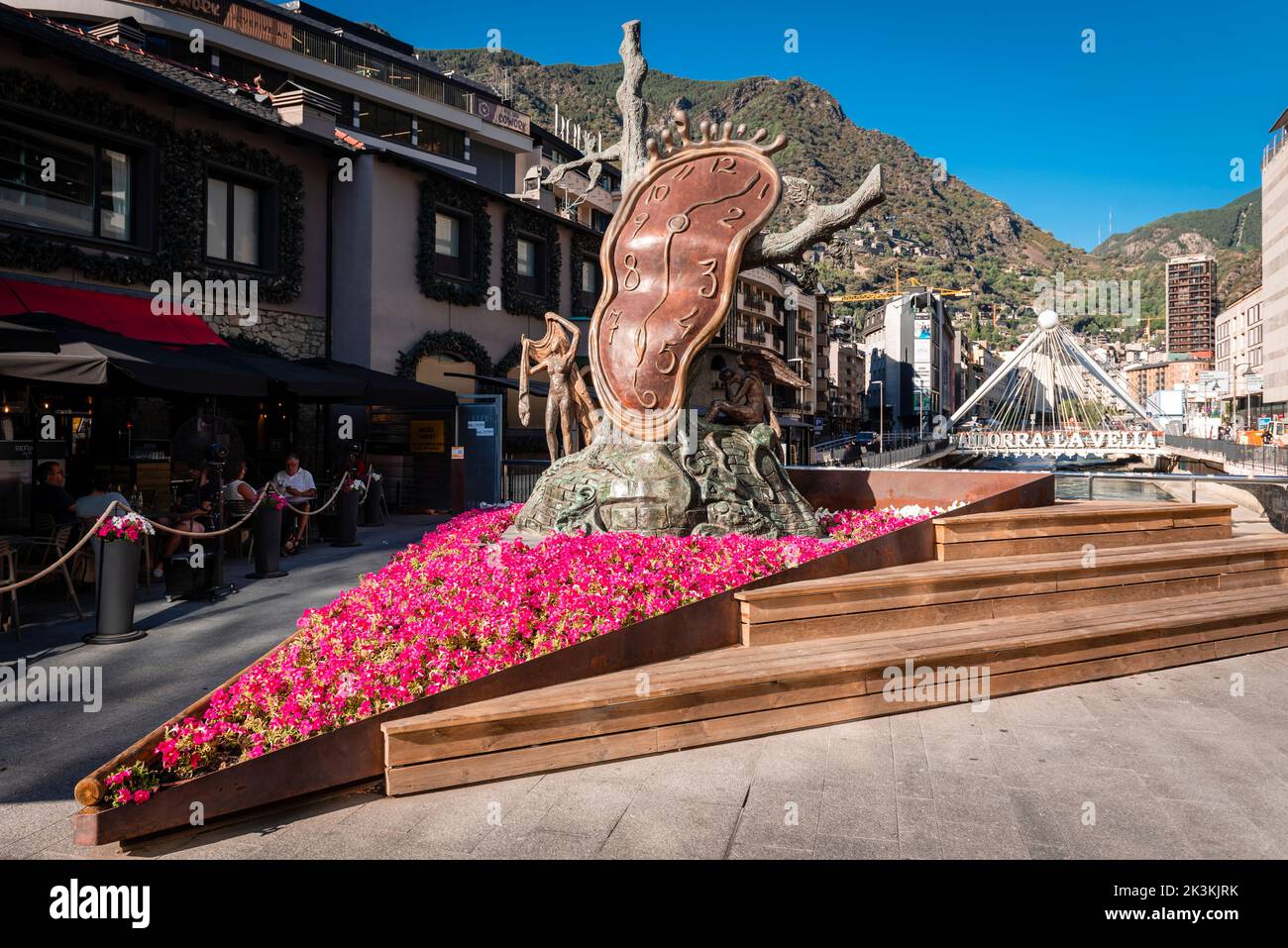 Andorra la Vella, Andorra; 2022, 27th: The sculpture Nobility of Time ...