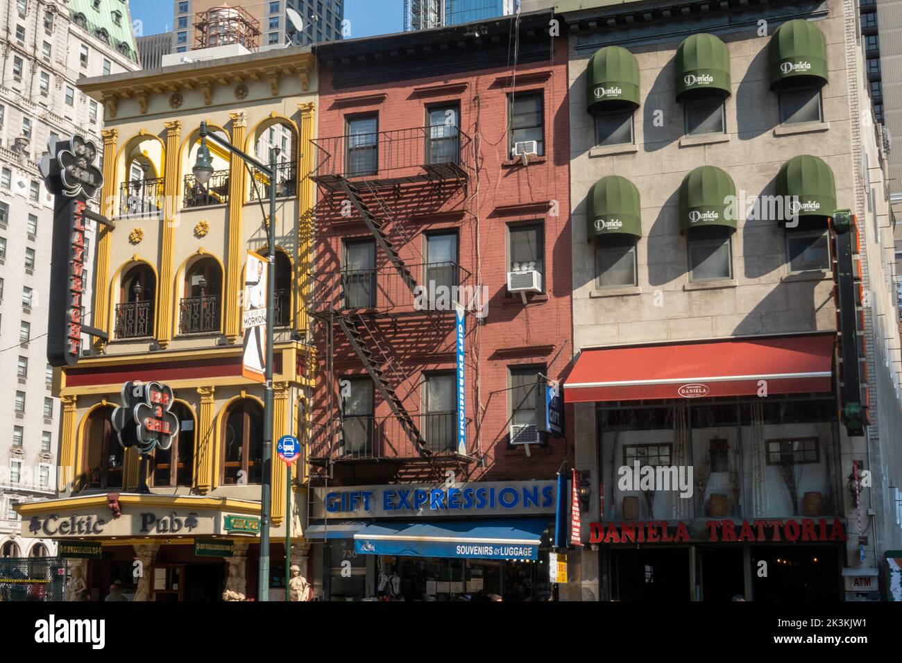 Facade and Signage, Playwright Celtic Pub, Bar and Grill, Times Square ...