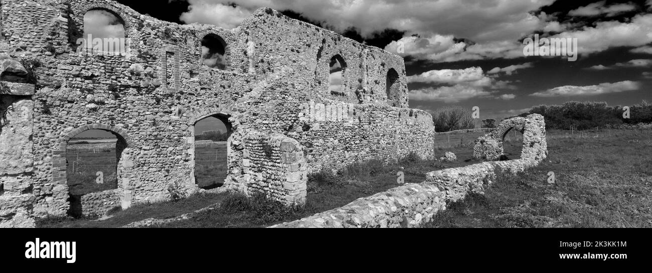 The ruins of Greyfriars Medieval Friary, Dunwich village, Suffolk ...