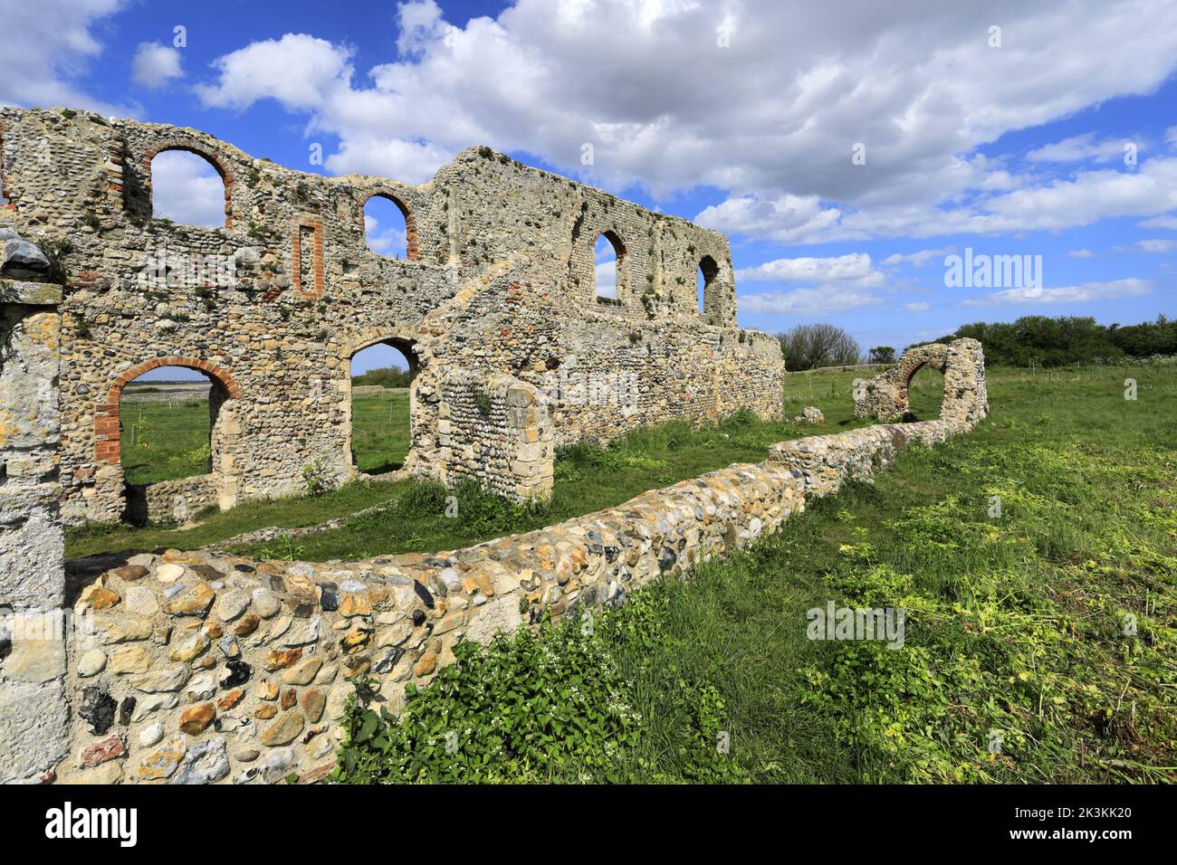 The ruins of Greyfriars Medieval Friary, Dunwich village, Suffolk ...