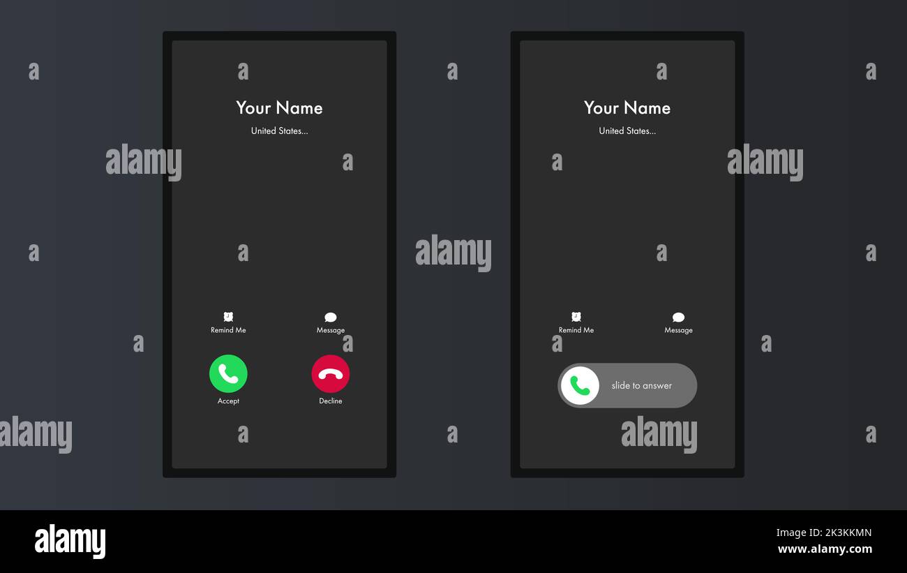 Android Call Screen Psd