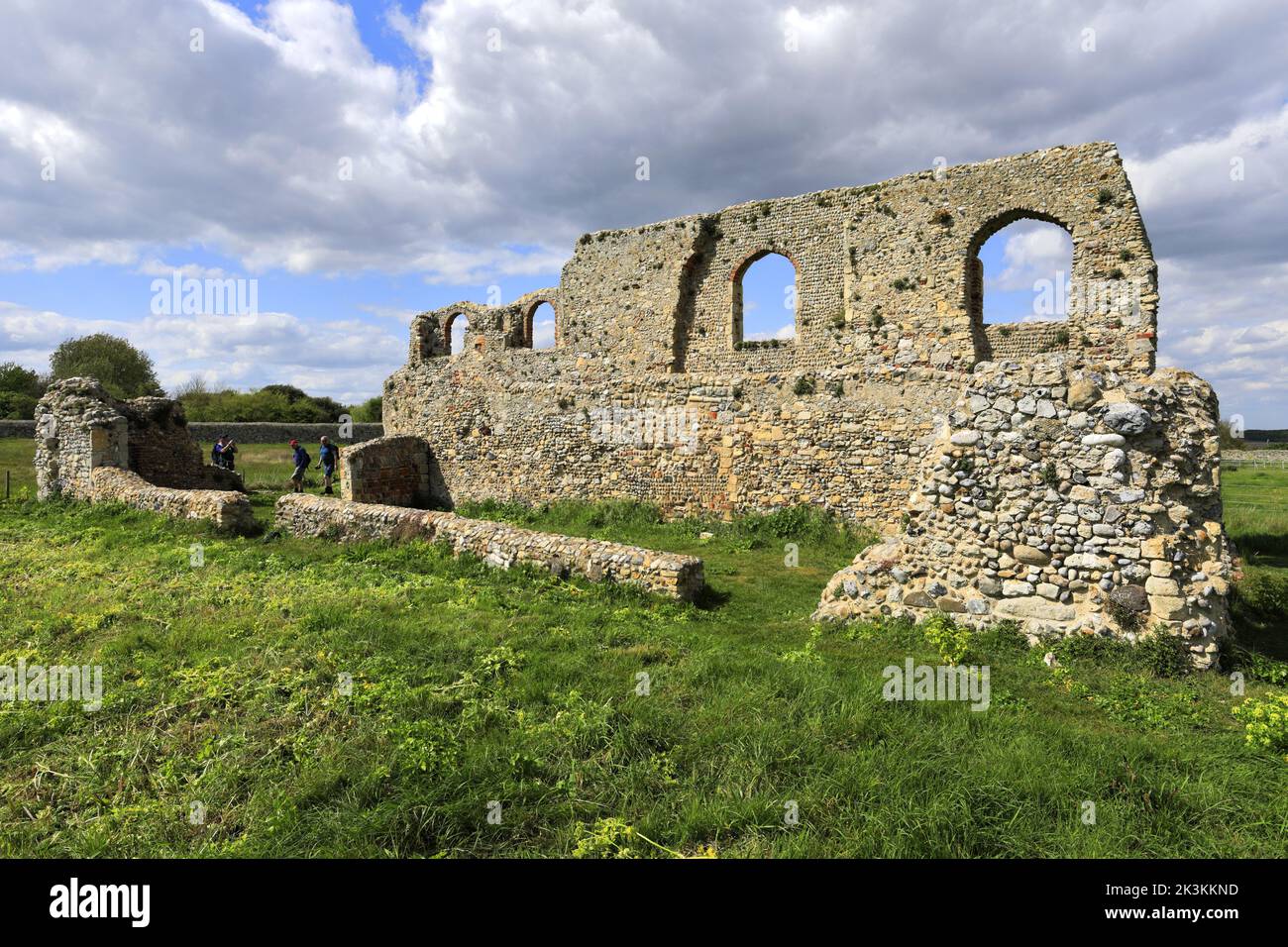 The ruins of Greyfriars Medieval Friary, Dunwich village, Suffolk ...