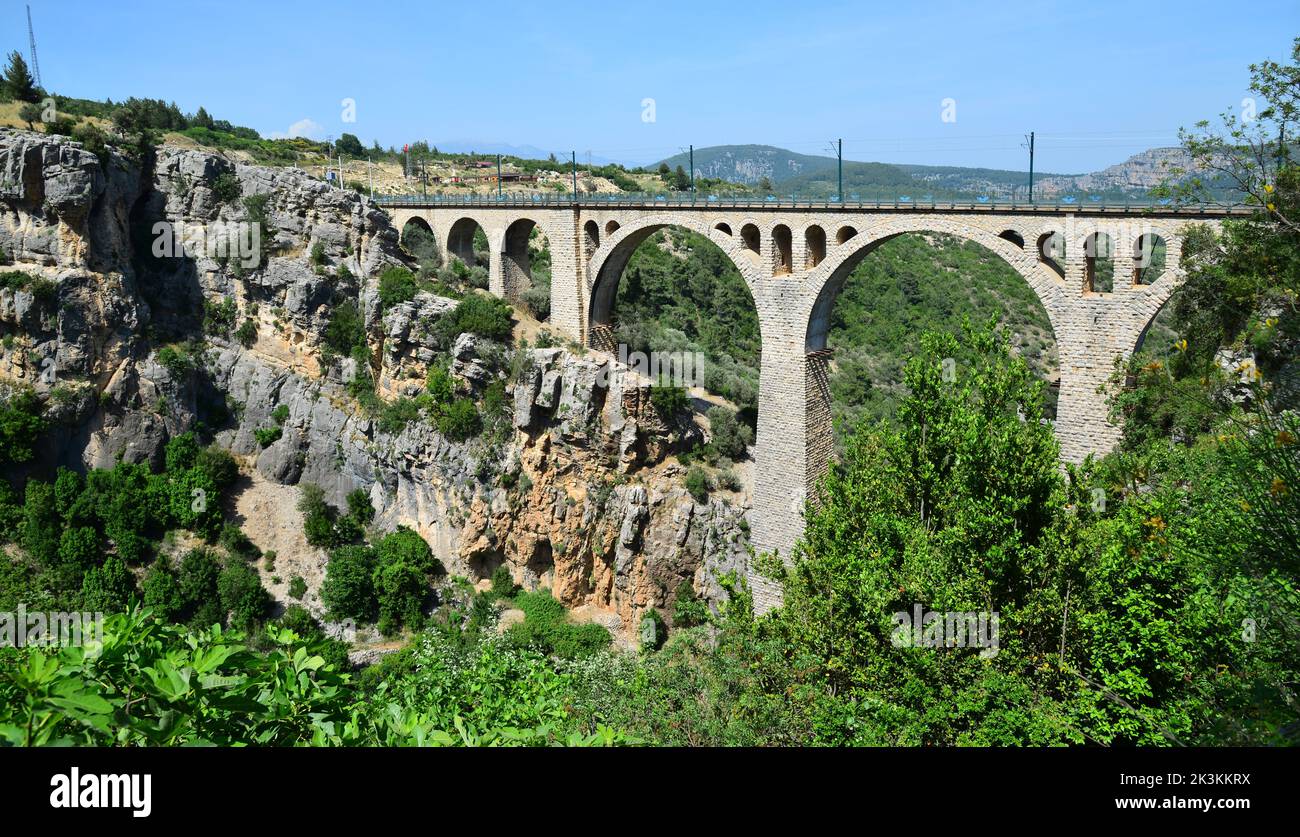 Located in Adana, the Varda Bridge was built in 1912 by the Germans in ...